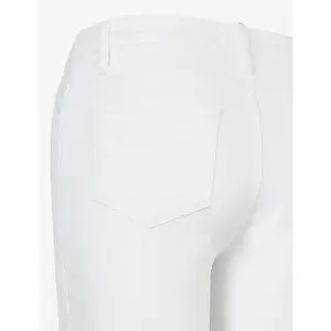 Paige Hoxton Cropped Skinny Jeans - Crisp White