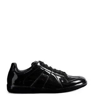 MAISON MARGIELA Maison Margiela Patent Replica Sneakers Black