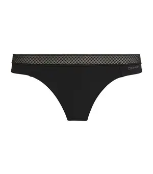 Calvin Klein Seductive Comfort Thong - Black