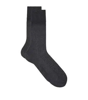 Falke Falke Milano Ribbed Socks Grey