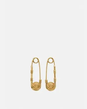 Versace Safety Pin Drop Earrings