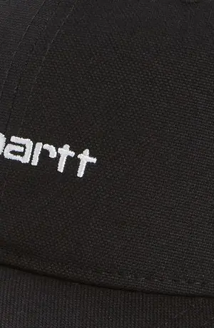 Carhartt Work In Progress Logo Baseball Cap - Deep H Brown/black