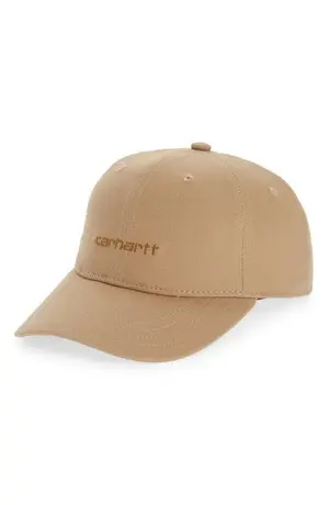 Carhartt Work In Progress Carhartt Work In Progress Logo Baseball Cap Nomad / Hamilton Brown