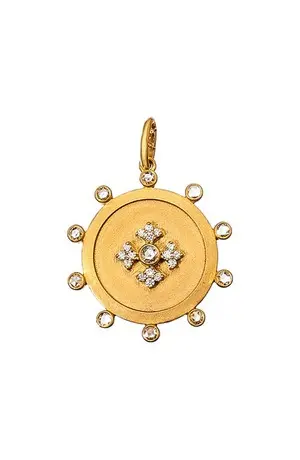 Sethi Couture Arya Diamond Pendant - Yellow