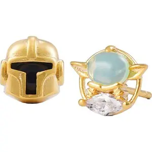 GIRLS CREW Star Wars™ The Mandalorian Stud Earring Set - Gold