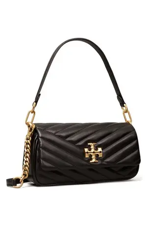 Tory Burch Kira Chevron Small Shoulder Bag - Black