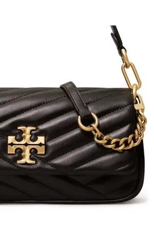 Tory Burch Kira Chevron Small Shoulder Bag - Black