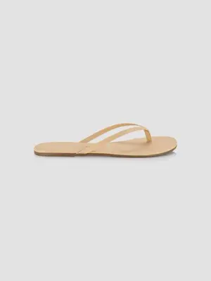 Tkees Foundations Matte Leather Flip Flops Sunkissed