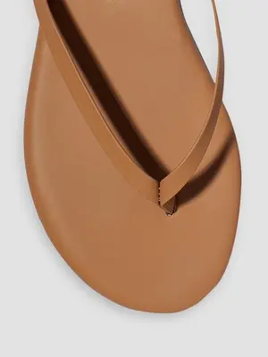 Tkees Foundations Matte Leather Flip Flops - Tan