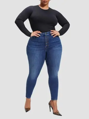 Good American Sculpting Crewneck Bodysuit - Black