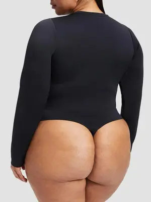 Good American Sculpting Crewneck Bodysuit - Black