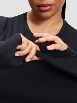 Good American Sculpting Crewneck Bodysuit - Black
