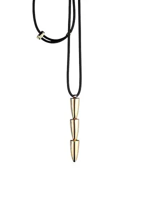 Vhernier Calla 18k Rose Gold Pendant Necklace Gold