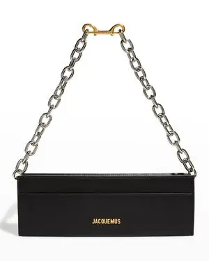 Jacquemus Le Ciuciu Leather Chain Shoulder Bag One-color