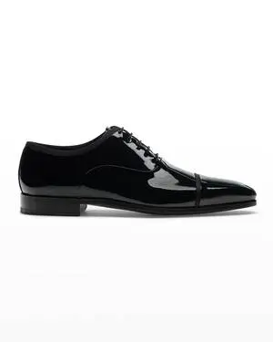 Magnanni Magnanni Jadiel Patent Cap-Toe Oxfords - Black Patent