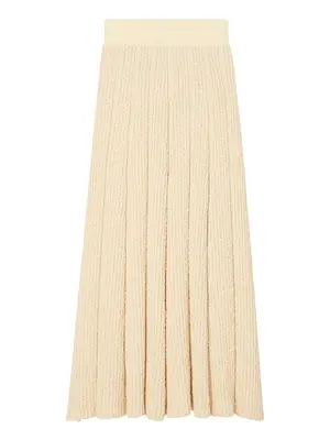 Tory Burch Ribbed Knit Skirt
