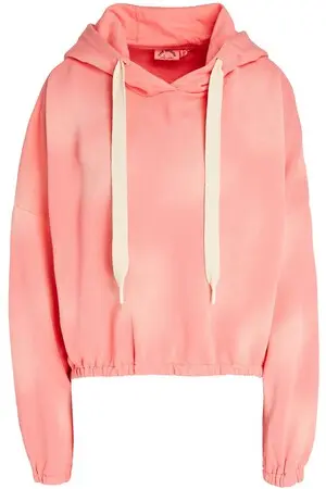 The Upside Moonstone Amelie Faded French Cottonterry Hoodie - Coral