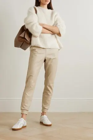 Commando Faux Stretch-leather Track Pants
