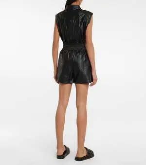STAND STUDIO Hedda Faux Leather Shorts