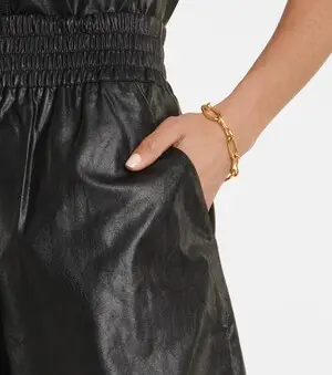 STAND STUDIO Hedda Faux Leather Shorts