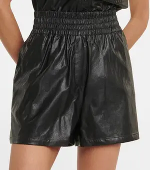 STAND STUDIO Hedda Faux Leather Shorts