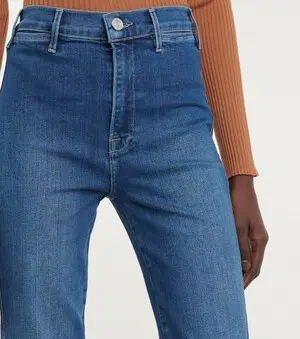 FRAME Le Sylvie Crop High-rise Slim Jeans