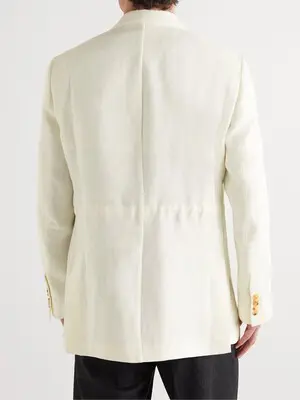 UMIT BENAN Double-breasted Linen Blazer