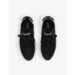 TOM FORD Jago Logo-patch Low-top Trainers - Blk/white