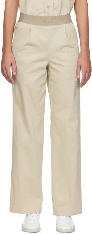 ESSENTIALS Essentials Beige Twill Relaxed Lounge Pants - Wheat