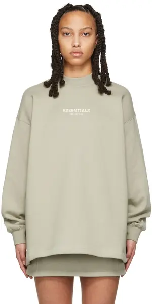 Fear Of God Fear Of God ESSENTIALS Relaxed Crewneck Sweatshirt - Seafoam