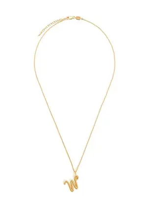 MISSOMA Initial 'w' -plated Necklace - Gold