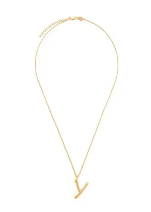 MISSOMA Y Initial -plated Necklace - Gold