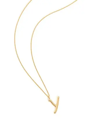 MISSOMA Y Initial -plated Necklace - Gold