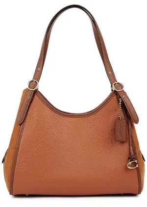 COACH Lori Leather And Suede Shoulder Bag