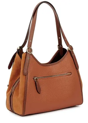 COACH Lori Leather And Suede Shoulder Bag