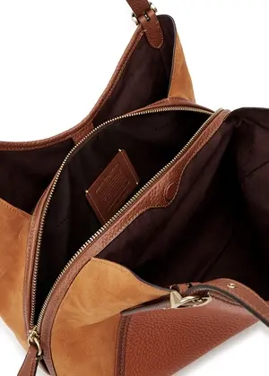 COACH Lori Leather And Suede Shoulder Bag