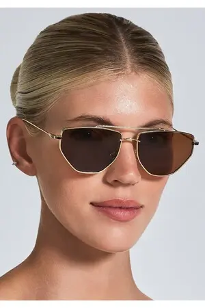 Devon Windsor Devon Windsor Rio Sunglasses Green / Brown