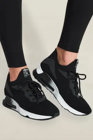 Devon Windsor X Ash Knit Sneakers - Black