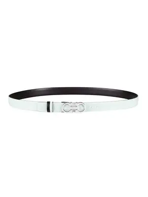 FERRAGAMO Women's Reversible Classic Gancini Leather Belt - Pink Lemonade Ghiacciaio