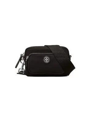 Tory Burch Tory Burch Mini Virginia Nylon Crossbody Bag - Black