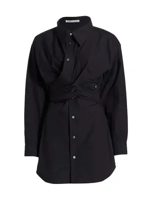 Alexander Wang Cross-front Shirt Dress