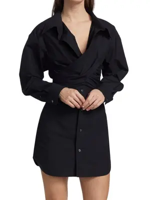 Alexander Wang Cross-front Shirt Dress