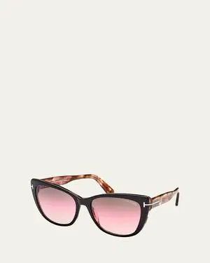 TOM FORD Nora Cat-eye Sunglasses - Black / Other