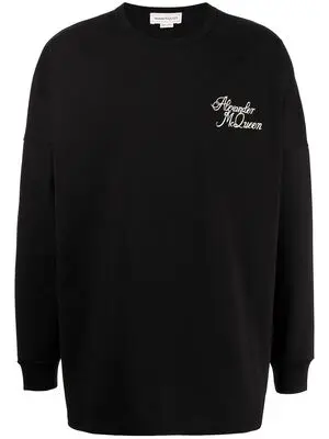 Alexander McQueen William Blake Print Sweatshirt - Black