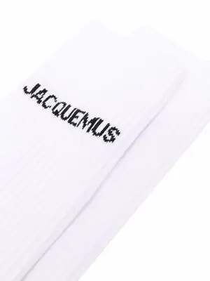 Jacquemus Logo Socks - White