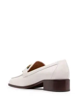 TOD'S Logo-plaque Leather Loafers