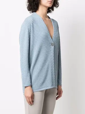 LE TRICOT PERUGIA Button-front Cardigan