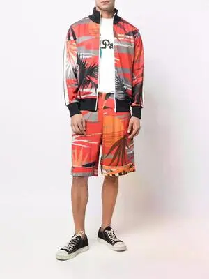 Palm Angels Graphic-print Cargo Shorts - Orange