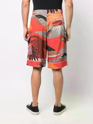 Palm Angels Graphic-print Cargo Shorts - Orange