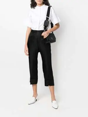 SAPIO Cropped Tailored Trousers